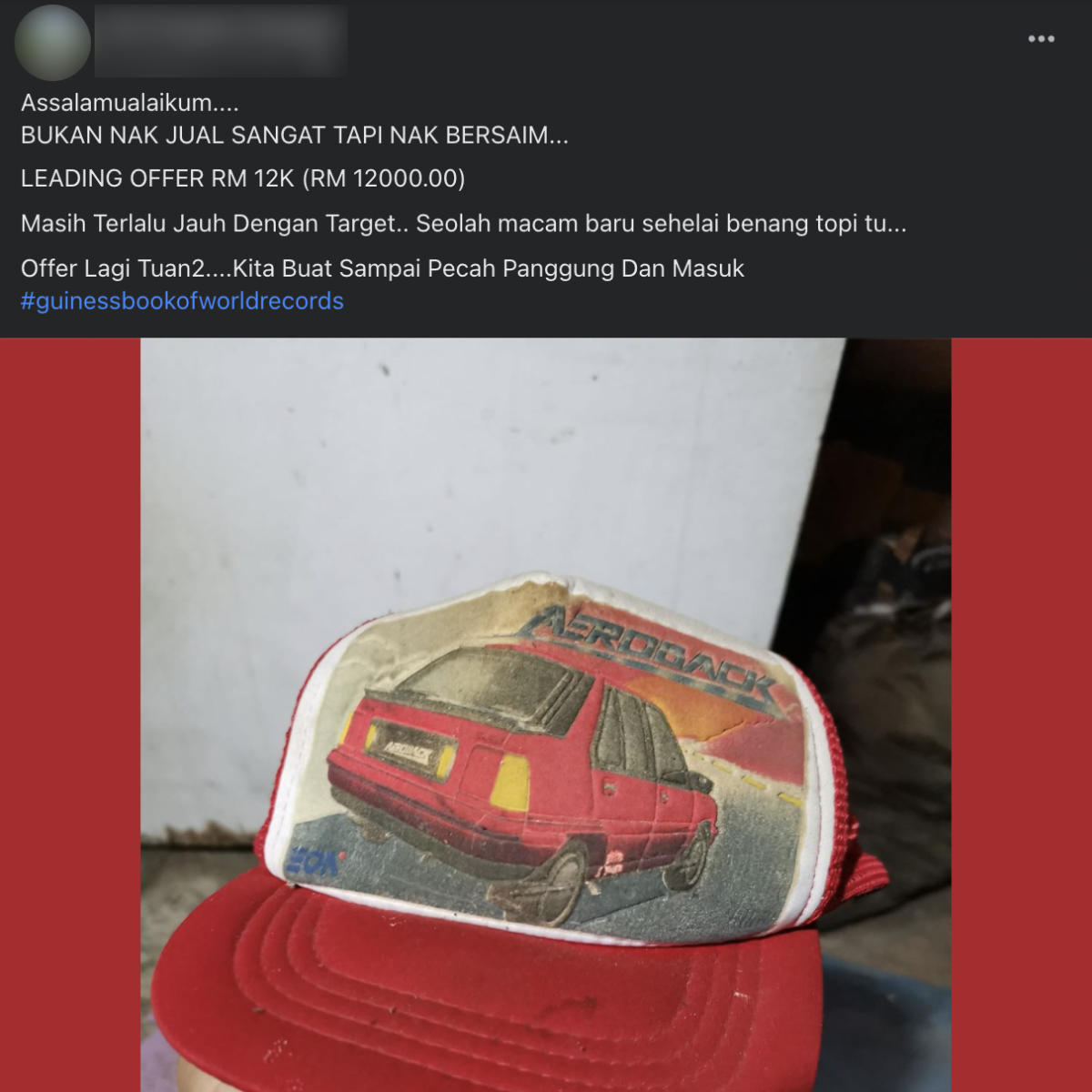 Peniaga Dakwa Topi Lama Proton Saga Aeroback Ini Terima Tawaran ...