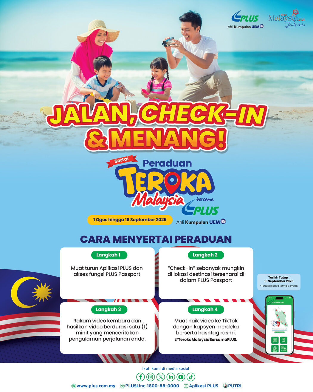 Teroka Malaysia Bersama PLUS: Menangi Hadiah Menarik Bernilai Lebih ...