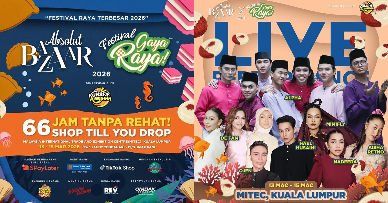 Bermula 13 Mac, Absolut Bazaar X Festival Gaya Raya 2026 Berlangsung 66 ...